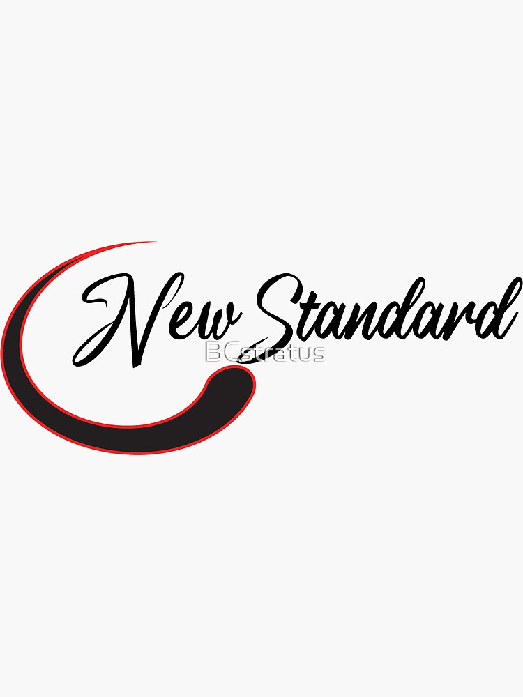 "New standard logo" Sticker for Sale by BCstratus | Redbubble