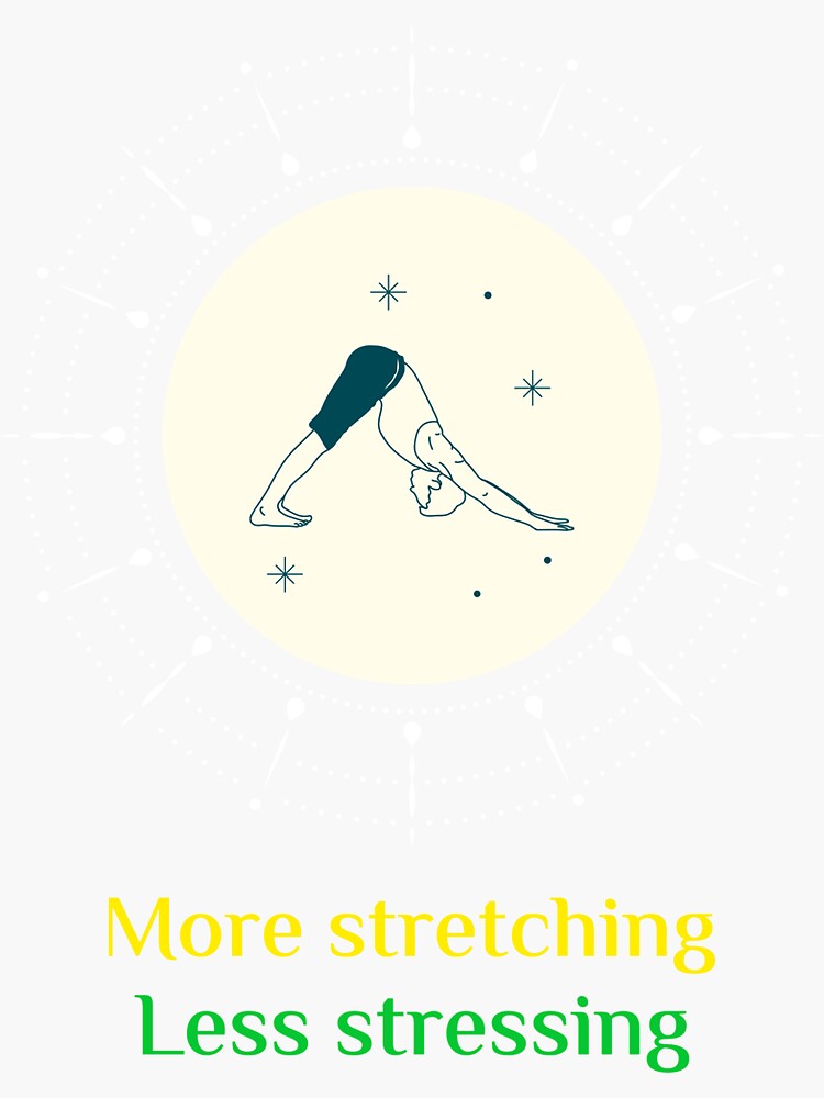 "Yoga stretching" Sticker for Sale by fsproduction | Redbubble