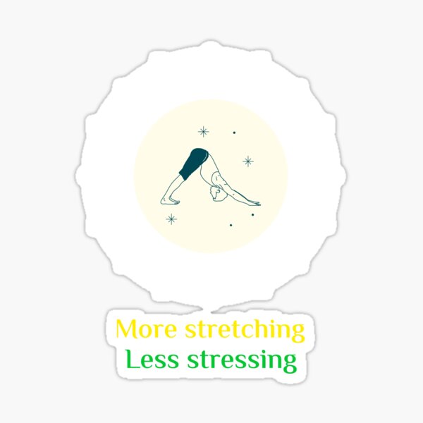 "Yoga stretching" Sticker for Sale by fsproduction | Redbubble
