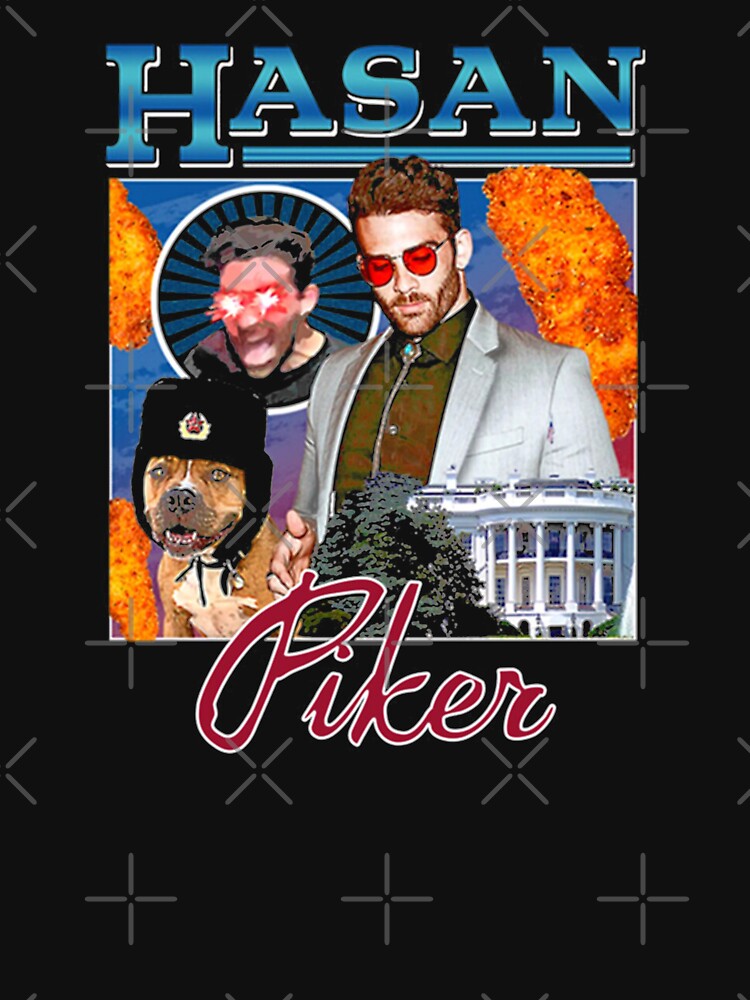 "Hasan Piker" T-shirt for Sale by penap42 | Redbubble | hasan piker t ...