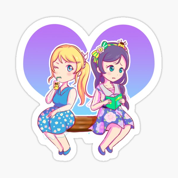 "Nozomi & Eli" Sticker for Sale by Ebidcheese | Redbubble