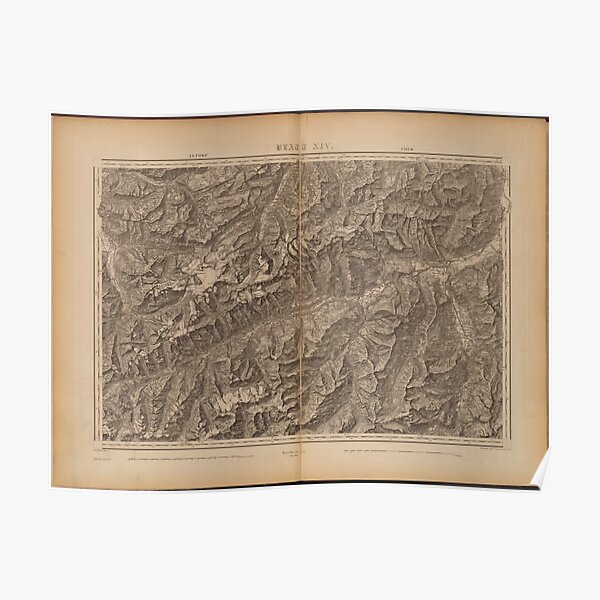 Póster «Mapa de Chur / Altdorf de 1879» de ProudSwiss | Redbubble