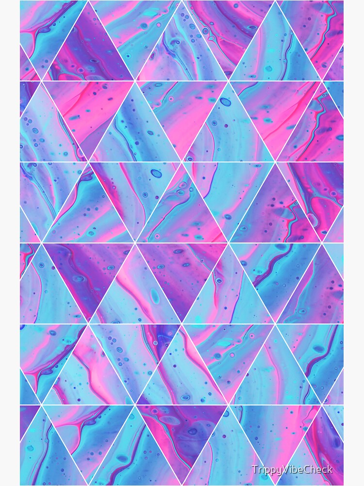 "Sacred Geometry - Pink & Light Blue - Light Design" Sticker for Sale ...