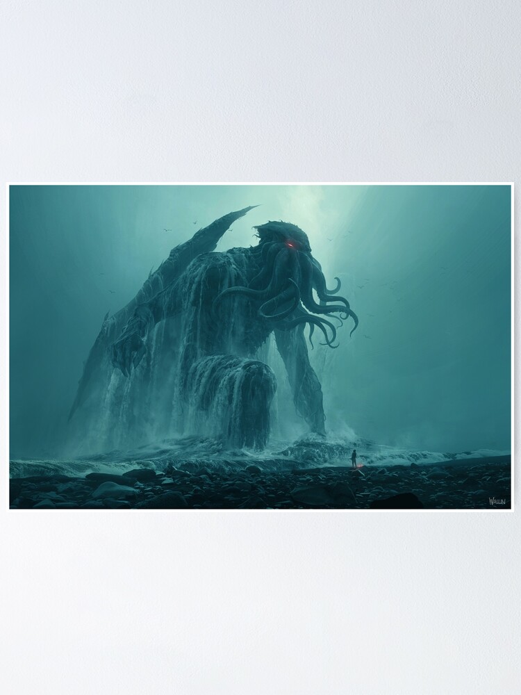 "Cthulhu Ascending" Poster for Sale by andreewallin | Redbubble