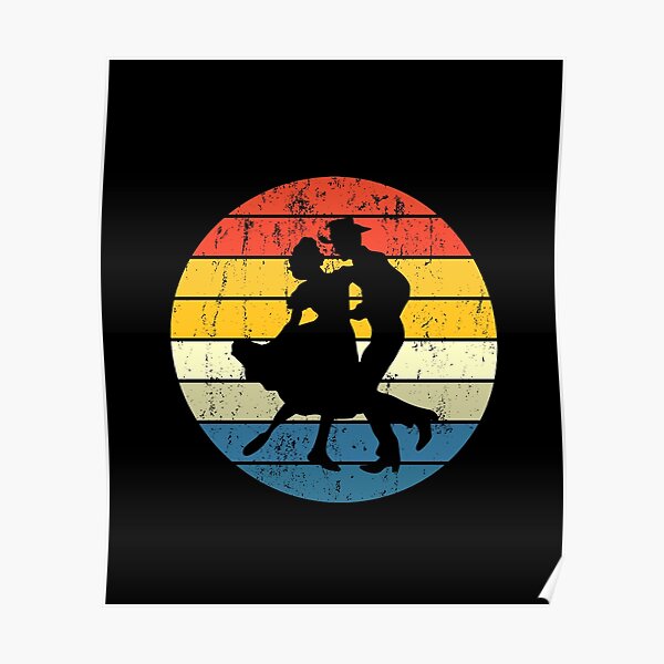 "Vintage Square Dance, Retro Square Dance Sunset, Square Dance Lover ...