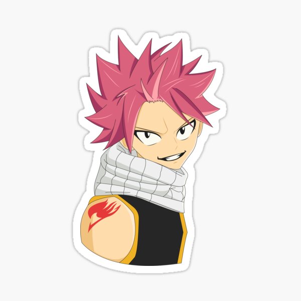 "Natsu Smile" Sticker by Rooqie | Redbubble
