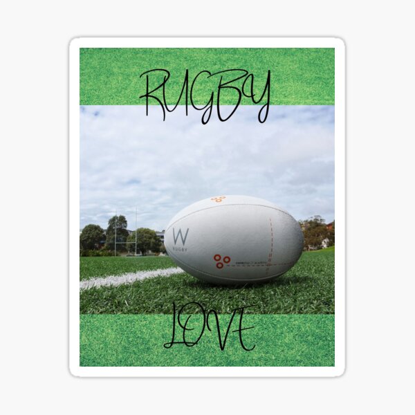 "Rugby love" Sticker for Sale by Helenwitch | Redbubble