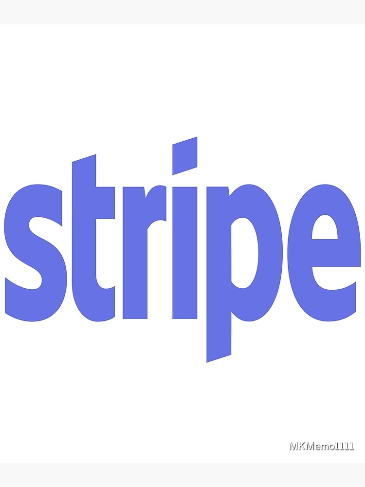 "Stripe Logo Icon Gift for Stripe Fan" Poster for Sale by MKMemo1111 ...