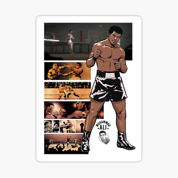 "Muhammad Ali" Sticker for Sale by KingsManKind | Redbubble