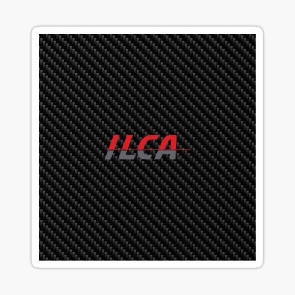 "ILCA Sign With Carbon Background" Sticker for Sale by SailWolf | Redbubble