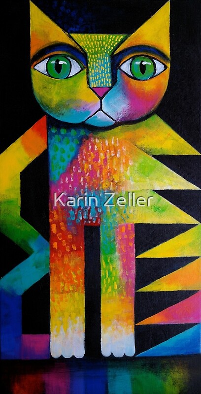 "Wilfred the cat" by Karin Zeller | Redbubble