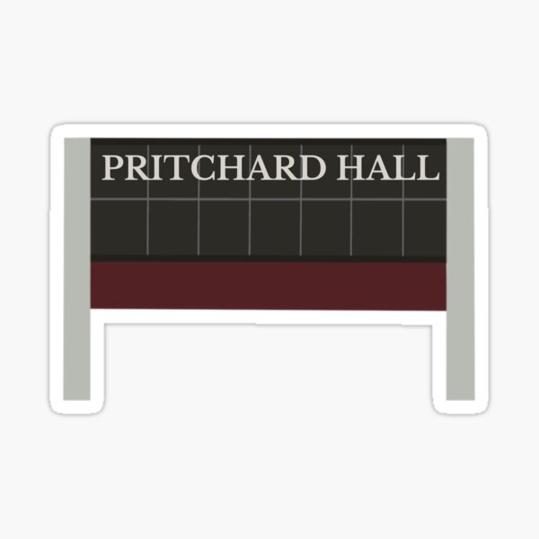 "Pritchard Hall" Sticker for Sale by kashinikore | Redbubble