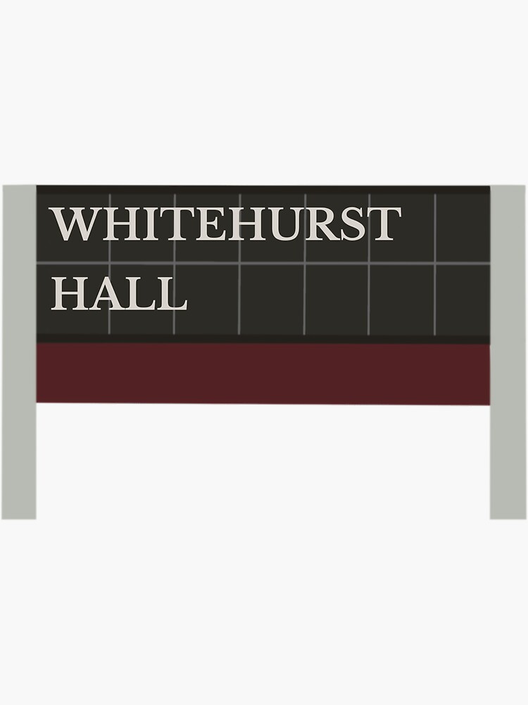 "Whitehurst Hall" Sticker for Sale by kashinikore | Redbubble