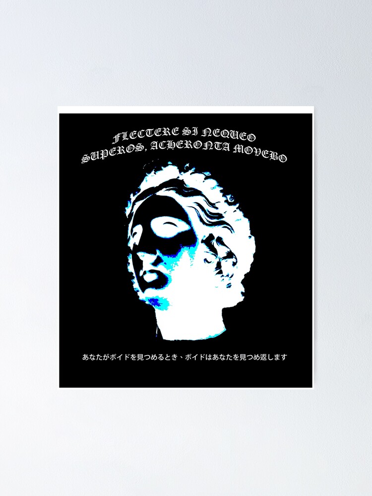 "Aesthetic Negative Greek Head Statue" Poster by Obelus-Official ...