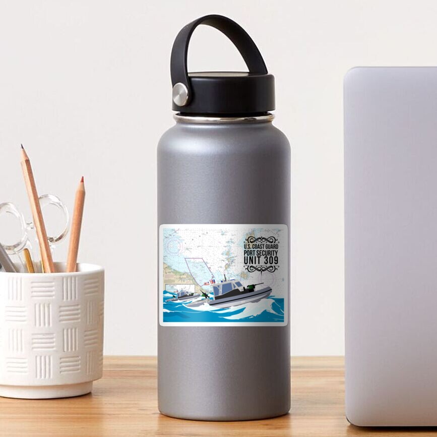 "Chart Art - Coast Guard Port Security Unit PSU 309" Sticker for Sale ...