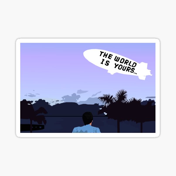 "SCARFACE" Sticker by pregniezbainee | Redbubble