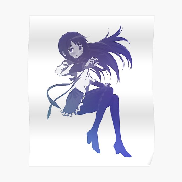 "Akemi Homura - monocolor" Poster by RainbowTee | Redbubble