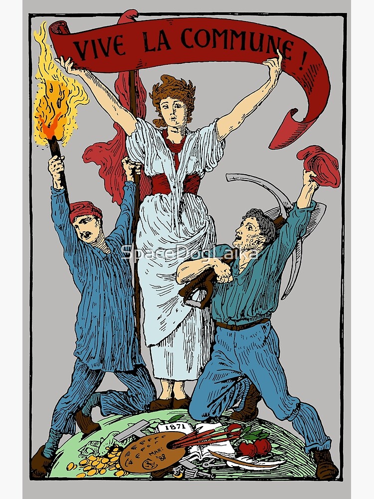 "Vive La Commune Walter Crane Recolored - Historical, Paris Commune ...