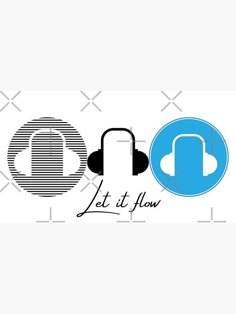 "Let It Flow" Poster for Sale by FeDsign | Redbubble