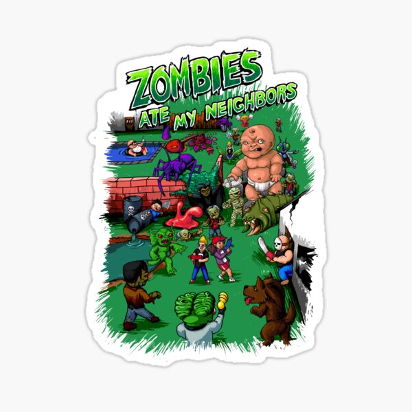 "ZAMN" Sticker by Quadpooch | Redbubble