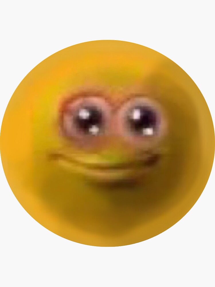 "Holding Back Tears Emoji" Sticker for Sale by SugarStrawbs | Redbubble