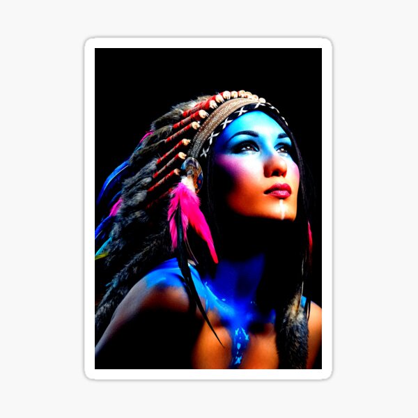 "Indian Queen" Sticker for Sale by OceansSupply | Redbubble