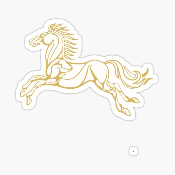 "Rohan Horse" Sticker for Sale by luthientelrunya | Redbubble