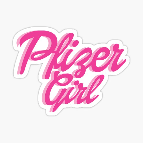 "Pfizer Girl" Sticker for Sale by carolinepvoigt | Redbubble
