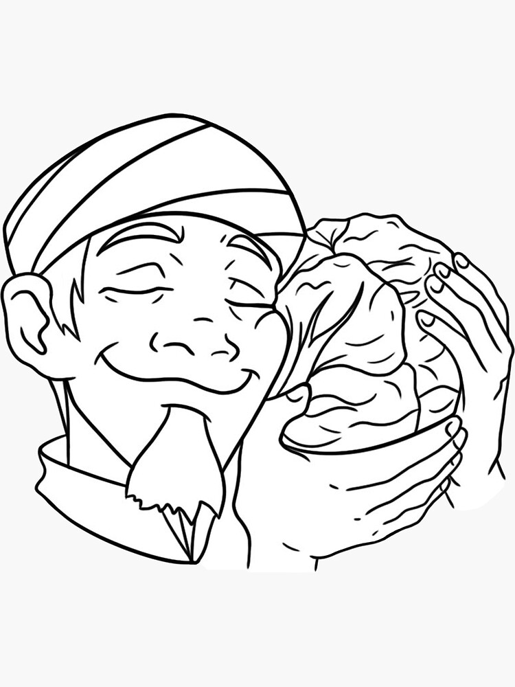 "Cabbage man" Sticker for Sale by SpendloveArt | Redbubble