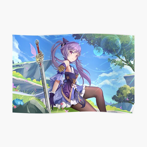 "Genshin Impact Keqing" Poster by KitaKittyGates | Redbubble