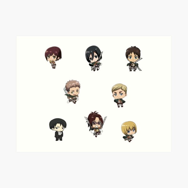 " AOT STİCKER PACK Sticker AOT Characters sticker pack " Art Print by ...