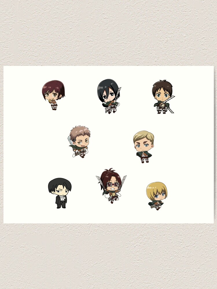 " AOT STİCKER PACK Sticker AOT Characters sticker pack " Art Print by ...