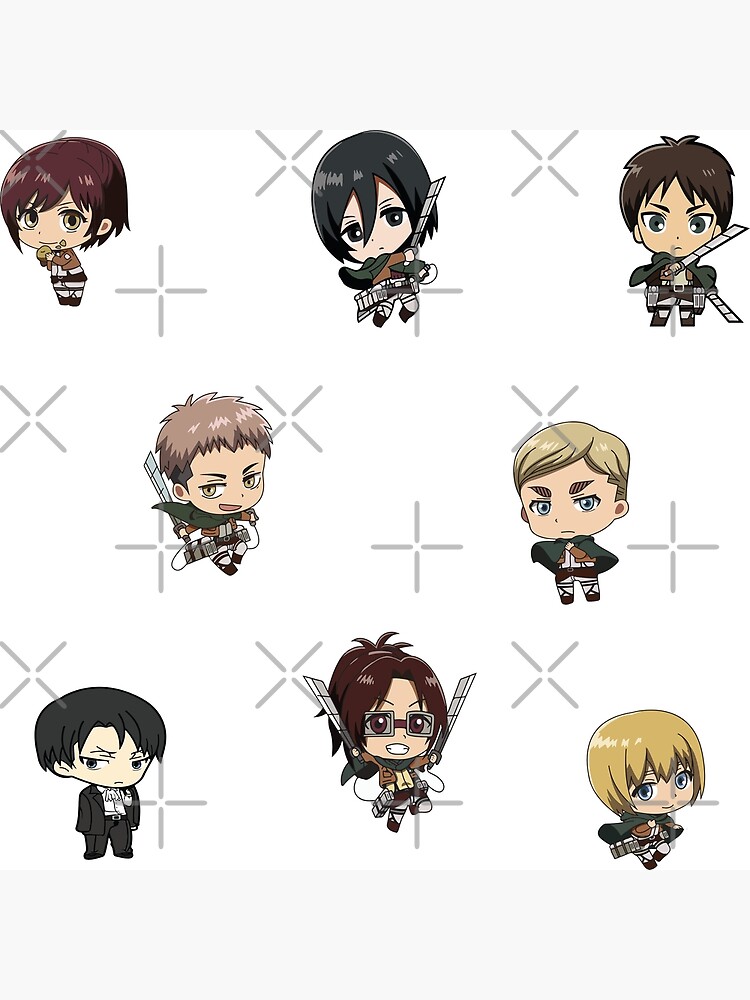 " AOT STİCKER PACK Sticker AOT Characters sticker pack " Art Print by ...