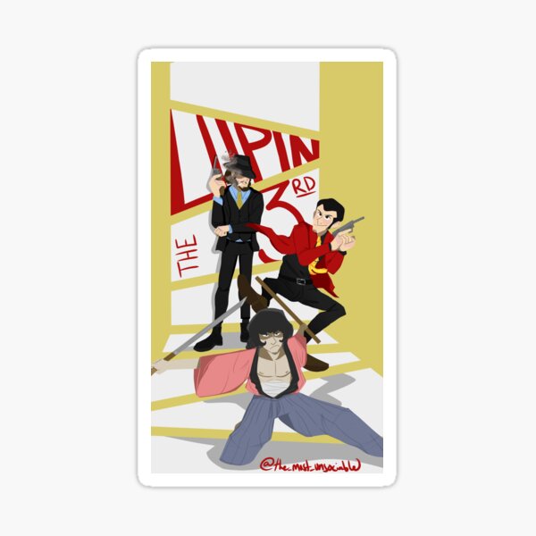 "Lupin Gang" Sticker for Sale by AveriClark | Redbubble