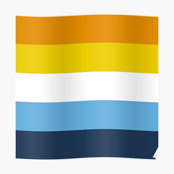 "Aroace Flag v2" Poster for Sale by LGBT-Liberation | Redbubble