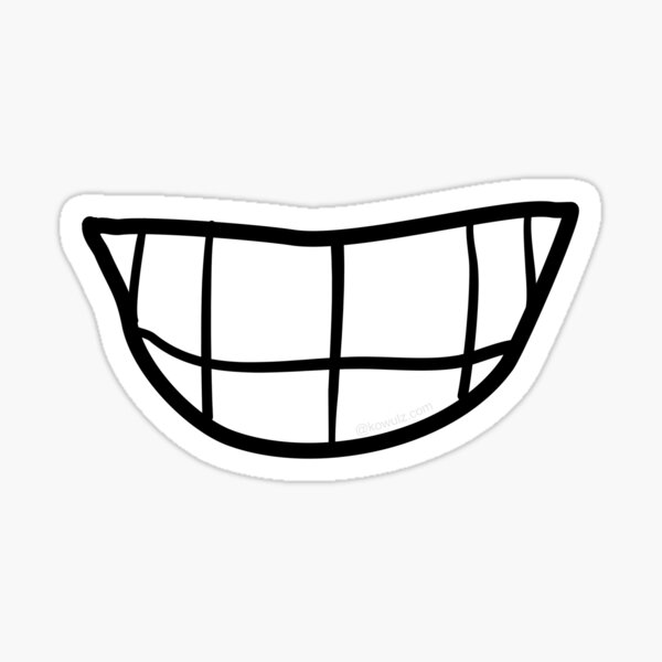 "Big Cheesy Grin!" Sticker for Sale by Kowulz | Redbubble