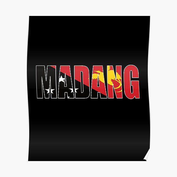Póster «Madang con la bandera de Papua Nueva Guinea» de PNG-pikinini ...