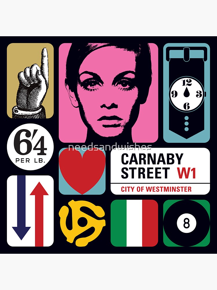 "Swinging Sixties One" Sticker for Sale by needsandwishes | Redbubble