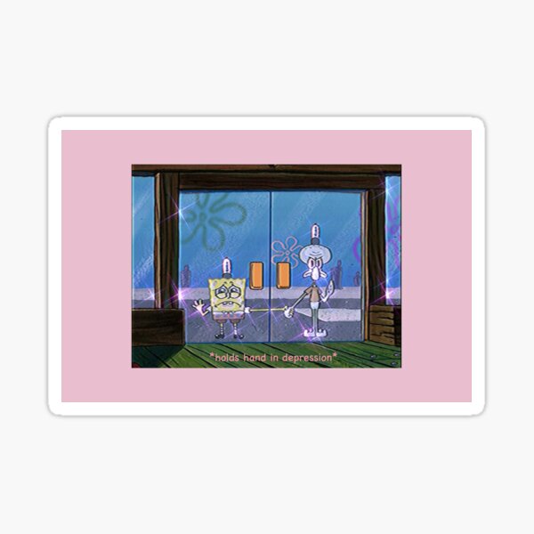 "Sad Spongebob" Sticker by uselessunless | Redbubble