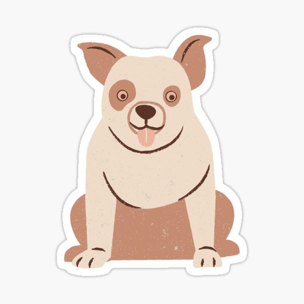 "Cute Dog Drawing" Sticker for Sale by TypicalBrand | Redbubble