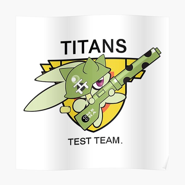 "TITANS TEST TEAM" Poster by Evaristoribeiro | Redbubble