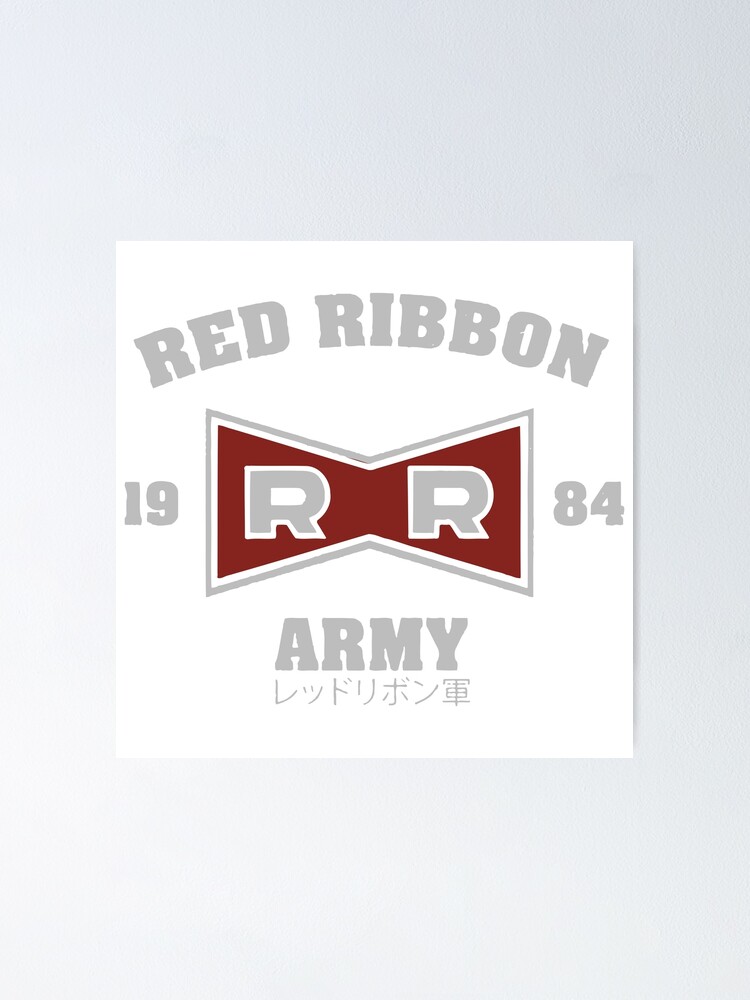 "RED RIBBON ARMY merch" Poster by kikukakiku | Redbubble