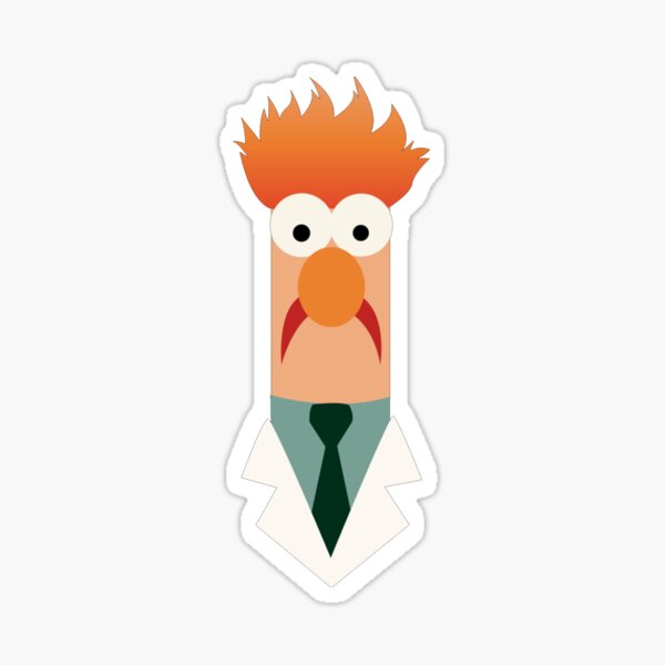 "Beaker" Sticker by francesewa8 | Redbubble