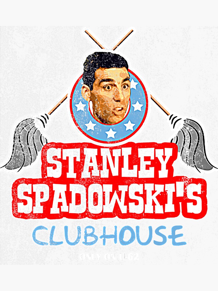 "Stanley Spadowski's Clubhouse from UHF, distressed T-Shirt" Sticker by ...
