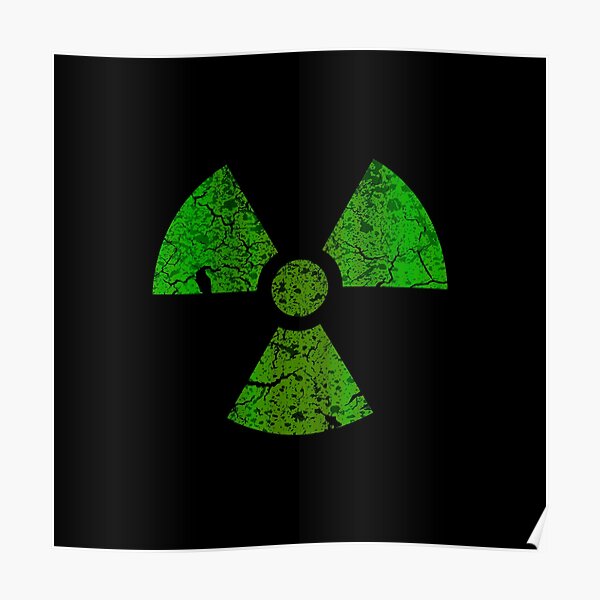 "Radioactive Symbol" Poster for Sale by Pizza-Party-Sup | Redbubble