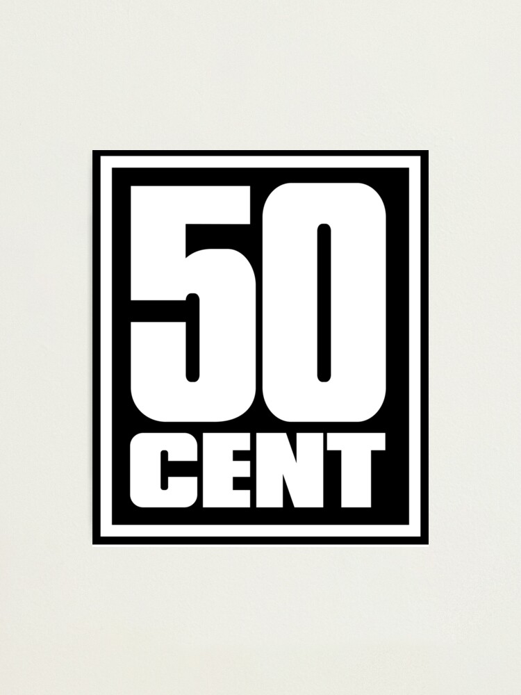 "50 Cent Logo" Photographic Print for Sale by crossesdesign | Redbubble