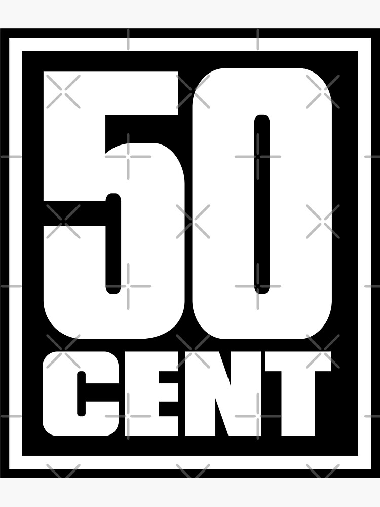 "50 Cent Logo" Sticker for Sale by crossesdesign | Redbubble