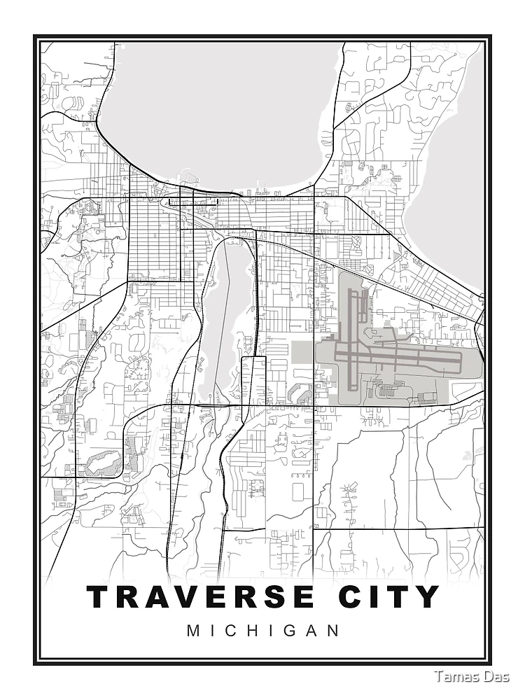 Traverse City Map Map Of Traverse City, Michigan