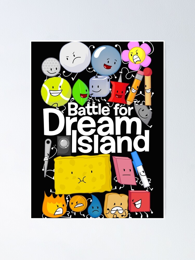 Póster for Sale con la obra «Póster de BFDI, copia relajada en negro ...