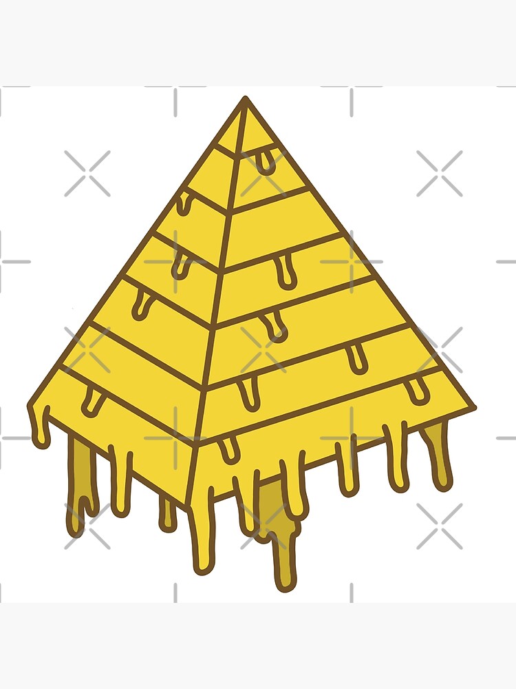 "Yellow pyramid " Poster for Sale by Captaindrip | Redbubble